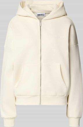 Review Relaxed Fit Sweatjacke mit geteilter K&auml;ngurutasche