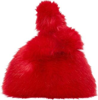 Msgm Msgm, Femme, Sacs, Rouge, Taille: ONE Size Petit sac cartable duveteux