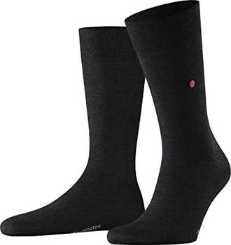 Burlington Lord Chaussettes Homme Coton Biologique Durable Blanc Noir Plus De Couleurs Unies Coupe Mi-Mollet Pour Été Ou Hiver 1 Paire