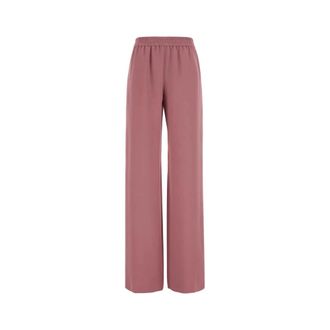 Valentino Garavani Antiqued Silk Wide-Leg Pant - - Trousers - Damen - Rosa - XS