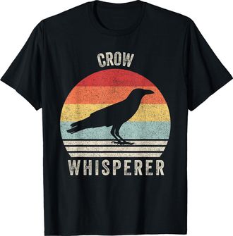 Catch Some Rays Retro Crow Whisperer Shirt Lustige V&ouml;gel Liebhaber Crow Vintage T-Shirt