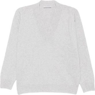 Le Tricot Perugia Pull en cachemire - Femme - Pulls - Gris - Taille: 44 FR