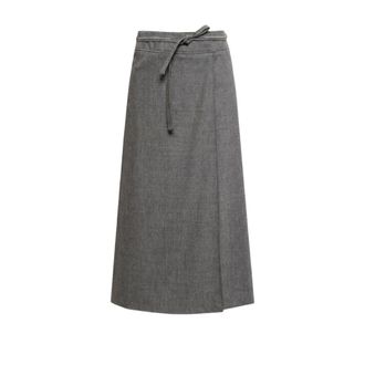 PESERICO Femme, Jupes, Gris, Taille: 40 FR Midi Skirts