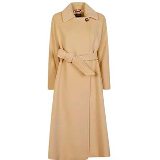 Max Mara Kamelwoll Baby Mantel - - Coats - Damen - Braun - S