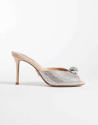 Steve Madden Regalia - Sandales style mules &agrave; talon et ornements - Blush-Rose