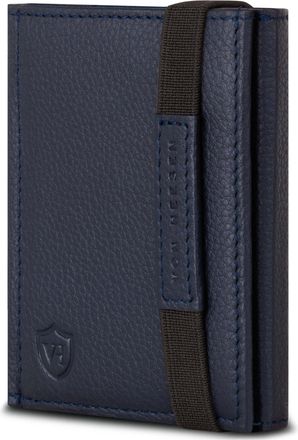 Von Heesen Slim Wallet mit RFID Schutz - Geldb&ouml;rse Herren klein - Mini Geldbeutel Damen Portmonee - Kartenetui Echtleder Karten Portemonnaie - Leder Kreditkarten