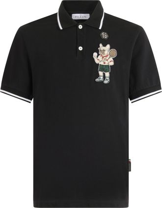 Philipp Plein Polo T-Shirt New York Tennis Patch
