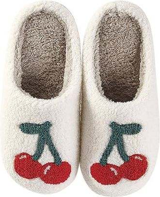 Generic Pantoufles en peluche pour homme et femme - En mousse à mémoire de forme - Fermés - Doublées en peluche - Légères et chaudes - Légères et confortables