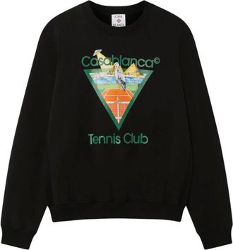 Casablanca SweaT-shirt classique - Homme - Sweatshirts et sweats &agrave; capuche - Noir - Taille: S