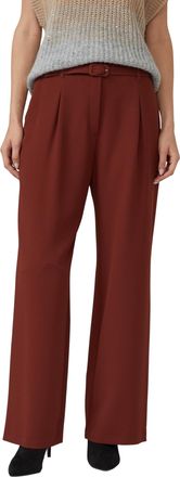 s.Oliver Black Label s.Oliver Schwarz LABEL Damen 2170571 Hose lang, Wide Leg, Red, 34 / REG