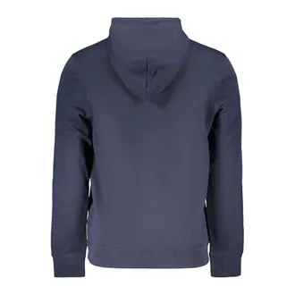 Calvin Klein Logo-Embroidered Cotton Hoodie - Navy