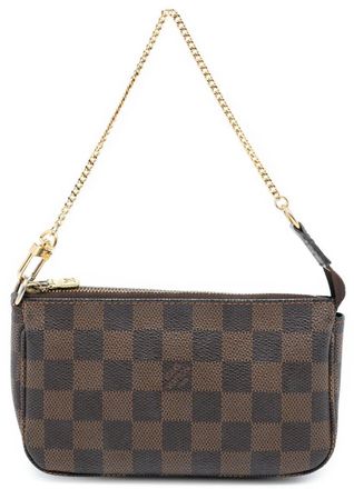 Louis Vuitton Hobo Bags - Damier Ebene Mini Pochette Accessoires - Gr. unisize - in Braun - f&uuml;r Damen