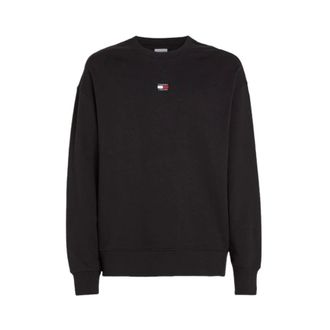 Tommy Jeans Homme, Sweatshirts et sweats &agrave; capuche, Noir, Taille: XS SweaT-shirt Col Rond Coupe D&eacute;contract&eacute;e