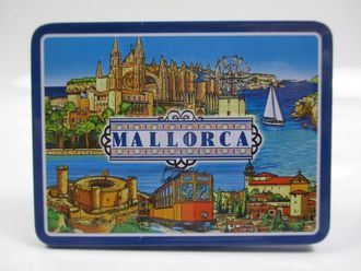 Generic Mallorca Magnet Souvenir Spanien Insel Kathedrale Kirche Fliese blau