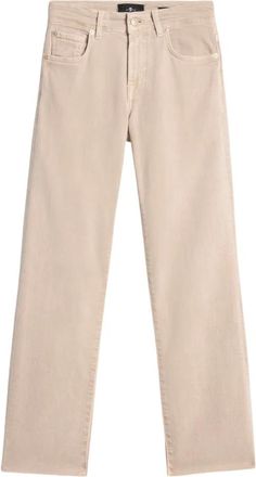 7 For All Mankind Femme, Jeans, Beige, Taille: W27 Calie Jean Droit Chevilles