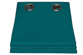 MOONDREAM ClimaSafe Rideau Ext&eacute;rieur | R&eacute;sistant au Soleil et aux Intemp&eacute;ries | Tissu D&eacute;perlant | Anti Moisissures | Fabrication UE | Oeillets | Bleu MC02 | 135