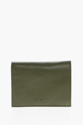 IL BISONTE Textured Leather Wallet with Zip size Unica