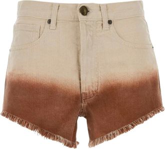 Alanui Shorts en jean Shades Of Eden - Femme - Shorts - Multicolore - Taille: W25