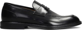 Green George mocassins en cuir - Noir