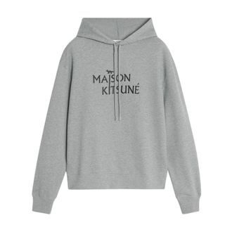 Maison Kitsun&eacute; Grauer Pullover f&uuml;r einen Stilvollen Look - - Sweatshirts & Hoodies - Herren - Grau - XL
