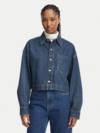 Calvin Klein Jeans Jeansjacke LV047H921G Dunkelblau Regular Fit