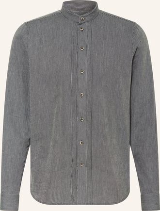 Grasegger Trachtenhemd Kissing Regular Fit Mit Stehkragen grau