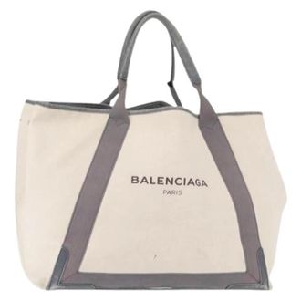 Balenciaga Pre-owned Canvas Tote Bag - - Pre-owned - Damen - Wei&szlig; - ONE SIZE