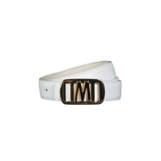 Moorer Femme, Accessoires, Blanc, Taille: 90 CM Reversible Two-Tone Belt