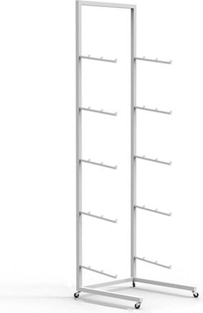 Generic Snackregale,Skateboard-Bodenst&auml;nder f&uuml;r Garage/Schuppen/Keller,freistehender Skiaufbewahrungsorganizer mit feststellbaren Rollen,Schneedisplayhalter a