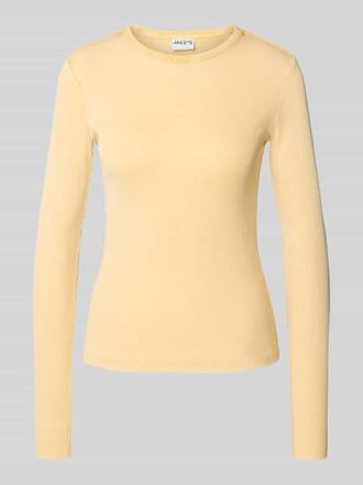 Jake*s Casual Slim Fit Longsleeve mit Strukturmuster