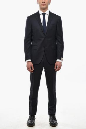 Corneliani Anzug aus Schurwolle mit klassischem Revers Corneliani