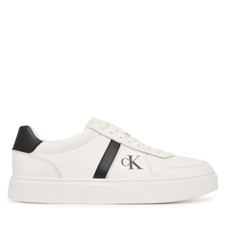Calvin Klein Sneakers Calvin Klein Classic Cups Lace Lth Emb Tongue HM0HM02237 Wei&szlig;