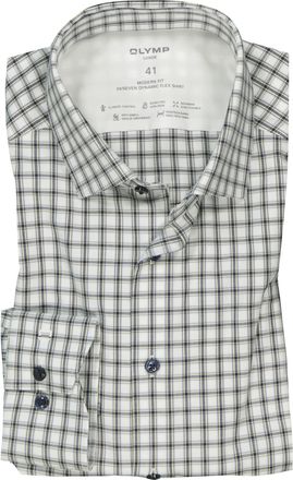 Olymp Herren Hemd blau kariert
