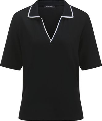 Peter Hahn Polo-Shirt Peter Hahn schwarz