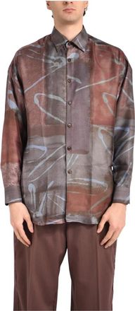 Costumein Homme, Chemises, Multicolore, Taille: S Abstract Shirt