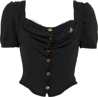 Vivienne Westwood Femme, Blouses et Chemises, Noir, Taille: 40 FR Bea Corset Cardi