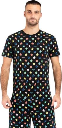 Moschino Homme, Tops, Noir, Taille: S T-Chemises