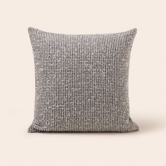 Madura Housse De Coussin Pietro Ivoire et noir - BLANC