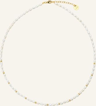 Pompidou Halsketten Seraphina Pearl By Glambou gold