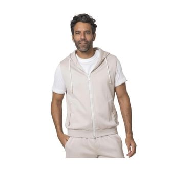 Eleventy &Auml;rmelloses Kapuzensweatshirt - - Sweatshirts & Hoodies - Herren - Beige - L