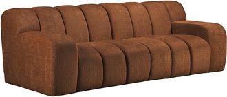 Vente-Unique 3-Sitzer Sofa - Chenille-Stoff - Terracotta - BELADON