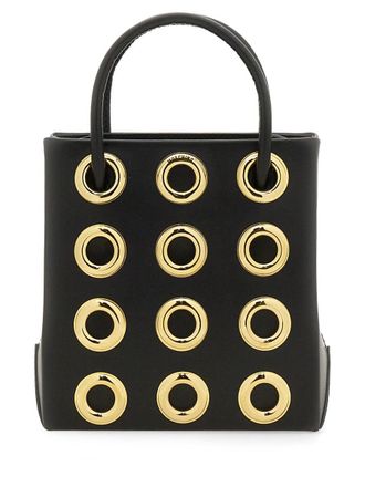 Moschino Womens Leather Bag Black Shoulder