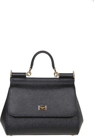 Dolce & Gabbana Femme, Sacs, Noir, Taille: ONE Size Sicily Piccola Handbag