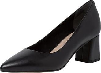 Tamaris Escarpins en Cuir pour Femme, Cuir Noir, 39 EU