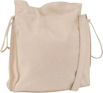 Loewe Sac port&eacute; &eacute;paule Pre-owned - Femme - Pre-owned - Beige - Taille: ONE Size