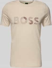 HUGO BOSS T-Shirt mit Logo-Print und Rundhalsausschnitt