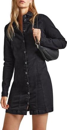 Pepe Jeans London Yoni Sparkle Robe, Bleu (Denim), M Femme