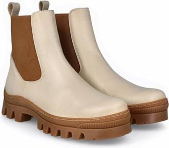 Lince Lince Bottines confortables, semelle en caoutchouc, semelle en gel, I20051, fabriquées en Espagne, beige, 37 EU