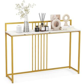Costway console pour entr&eacute;e, table pour salon, table entree, table entree couloir,console entree couloir, bout de canap&eacute;,bout de canap&eacute; avec rangement,table