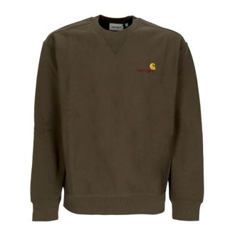 Carhartt Work in Progress Script Crewneck Sweatshirt Soft Fit - - Sweatshirts & Hoodies - Herren - Gr&uuml;n - XL